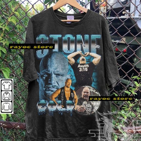 Gildan | Shirts | Vintage Stone Cold Shirt Steve Austin Wrestling ...